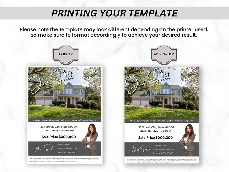 Just Sold Flyers Just Sold Mailers Real Estate Marketing Real Estate ...