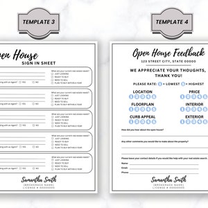 Real Estate Open House Package: Canva Template (digital Download) - Etsy