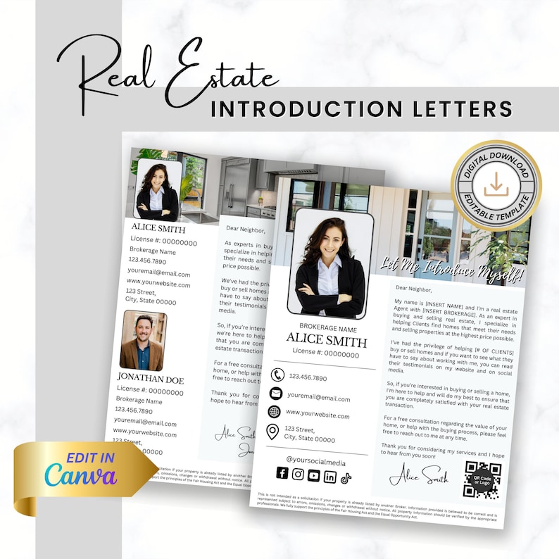 Real Estate Introduction Letter Real Estate Marketing Hello Neighbor ...