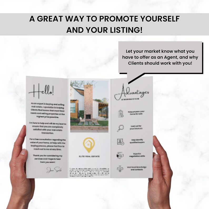 Real Estate Marketing Tri-fold Brochure Templates (canva Digital ...