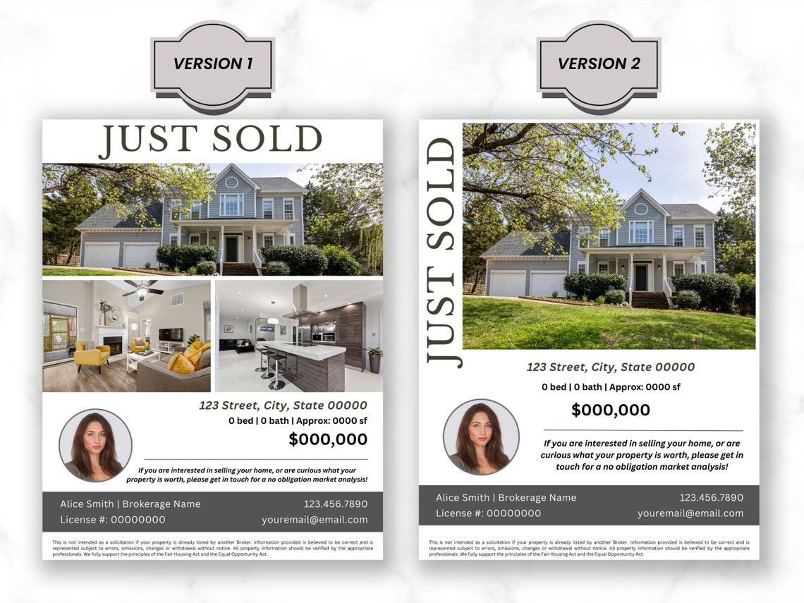 Just Sold Flyers Just Sold Mailers Real Estate Marketing Real Estate Mailer Real Estate Farming