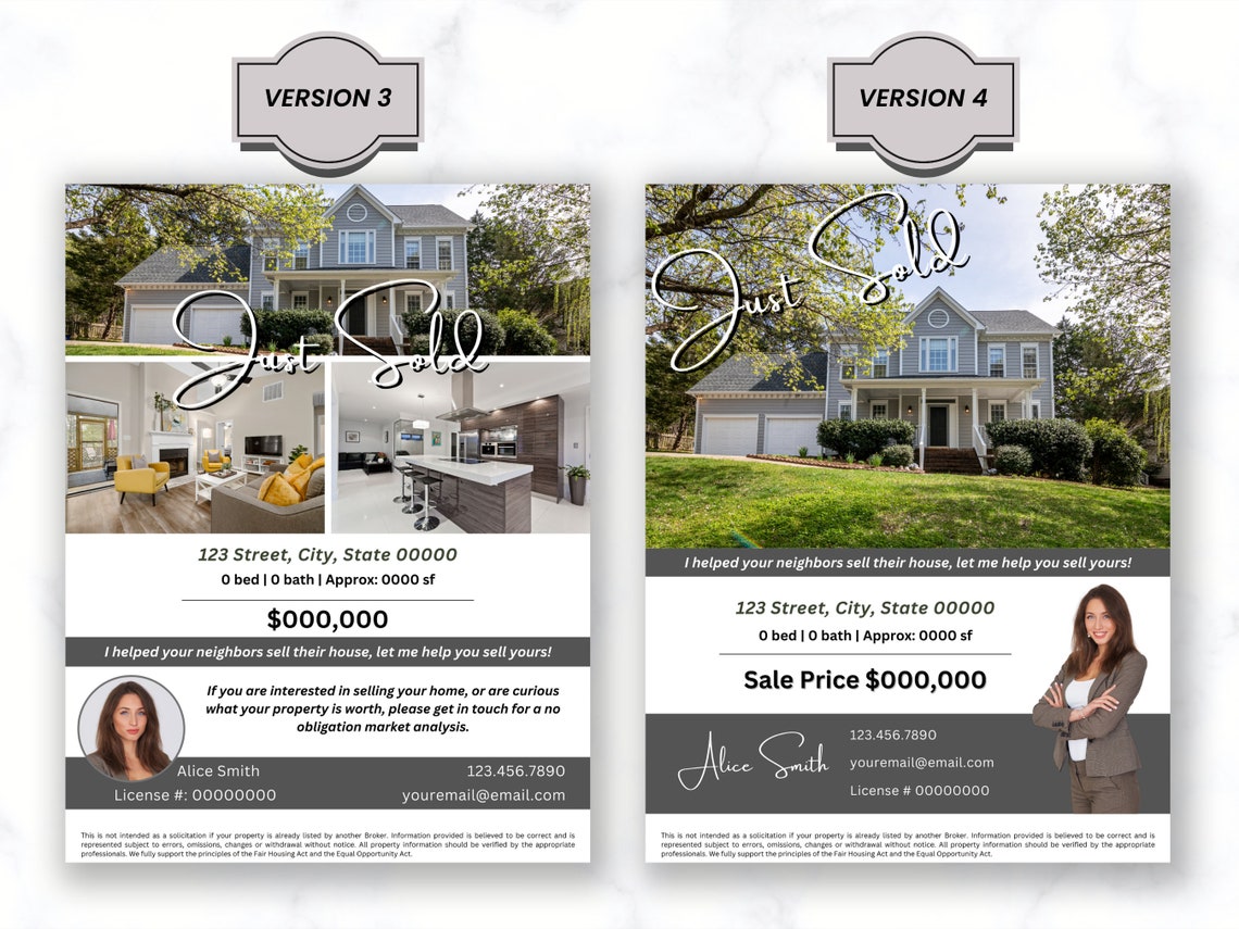 Just Sold Flyers Just Sold Mailers Real Estate Marketing Real Estate ...