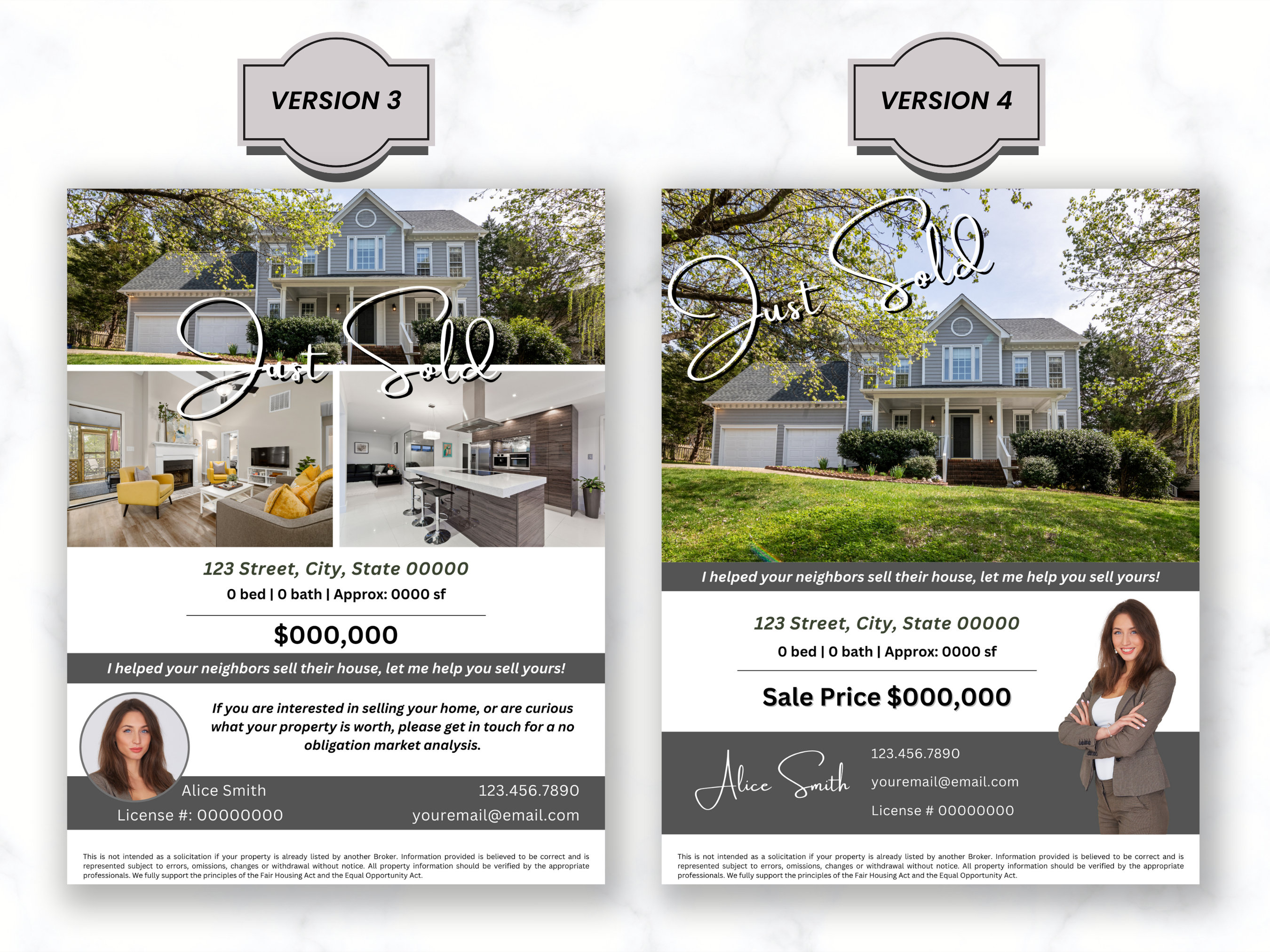 Just Sold Flyers Just Sold Mailers Real Estate Marketing Real Estate ...