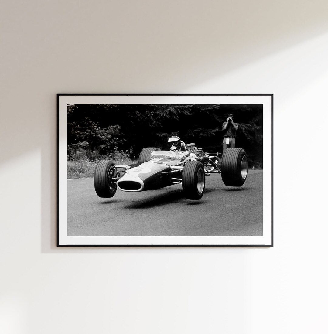 Vintage Formula One Print Formula 1 Poster Black and White - Etsy