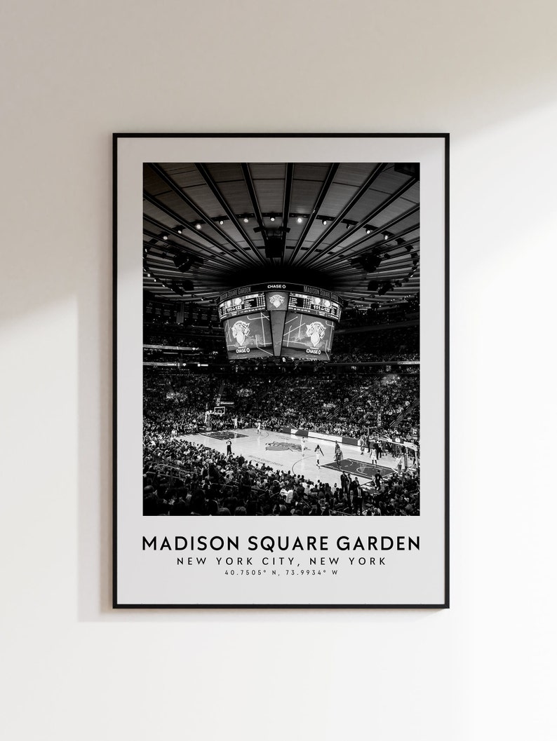 Madison Square Garden Poster New York Knicks Stadium Print - Etsy