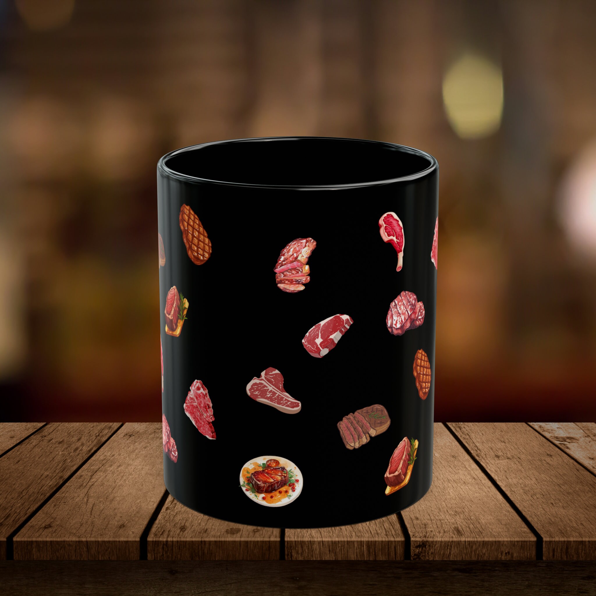 Steak Lovers Mug for Rib Eye Steak Lover Gift for Food Lovers Coffee ...