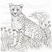 African Savanna Animals Coloring Book for All Ages 88 Stress-relieving ...