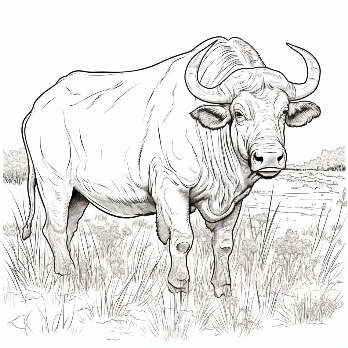 African Savanna Animals Coloring Book for All Ages 88 Stress-relieving ...