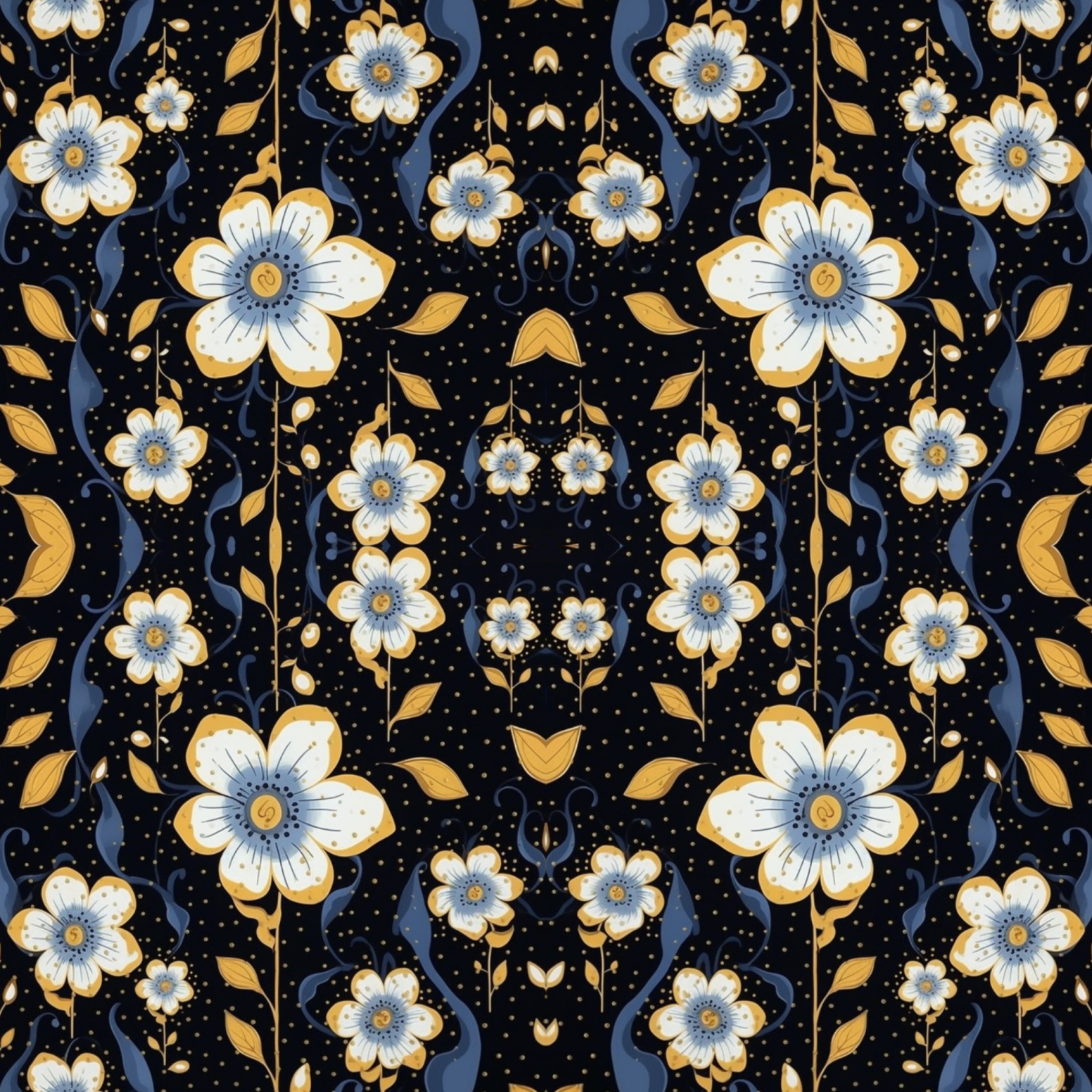 Stunning Seamless Digital Flower Patterns. Turn Any Surface Into a ...