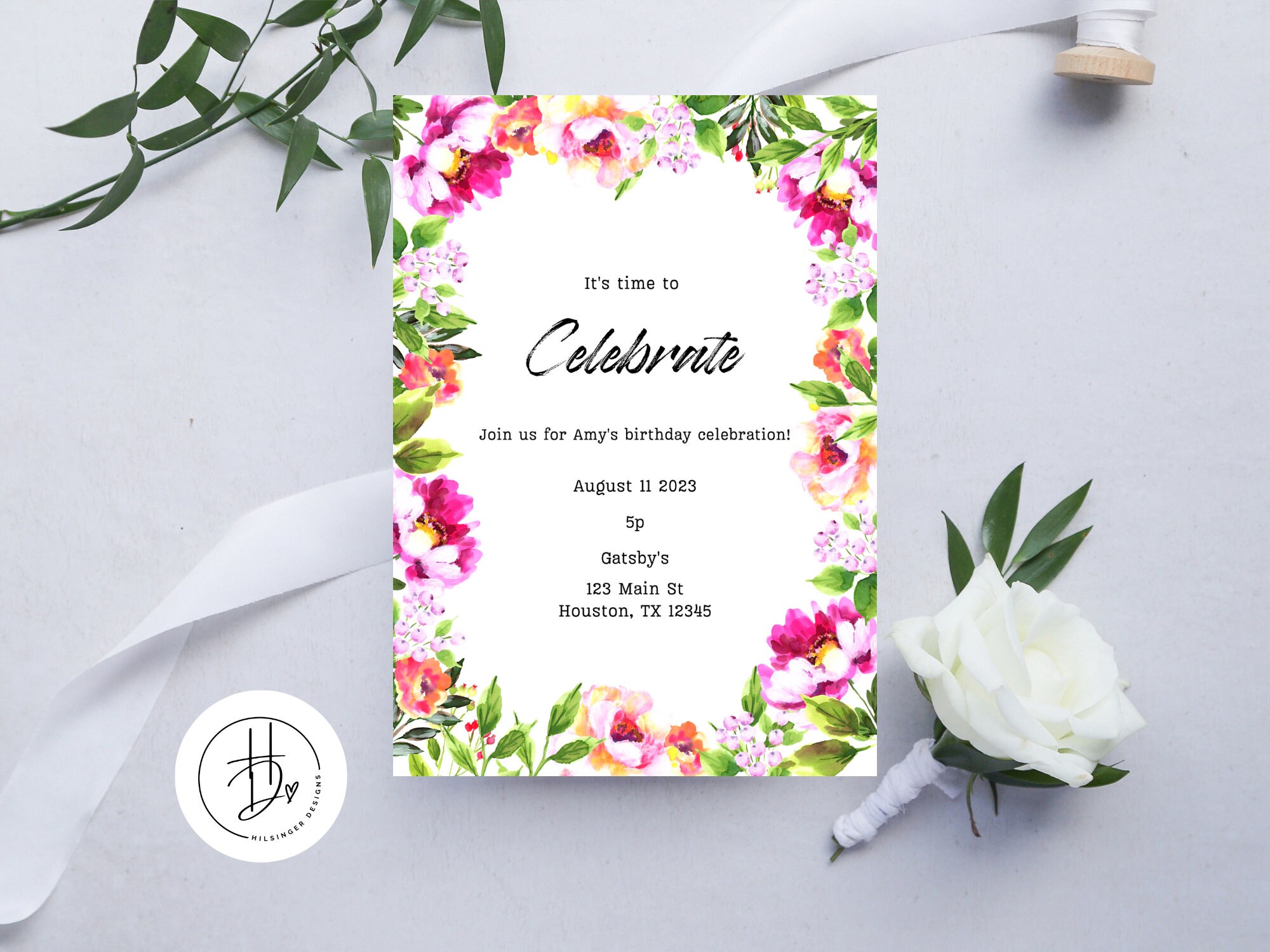 Editable Template Mobile Phone Invitation Birthday Invitation Instant ...