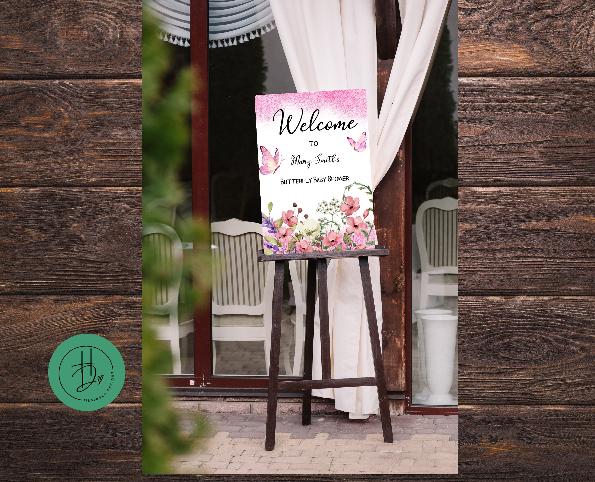 Little Butterfly Foam Board Sign Welcome to Sign - Etsy