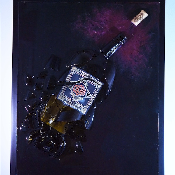 Broken Bottle Art - Etsy