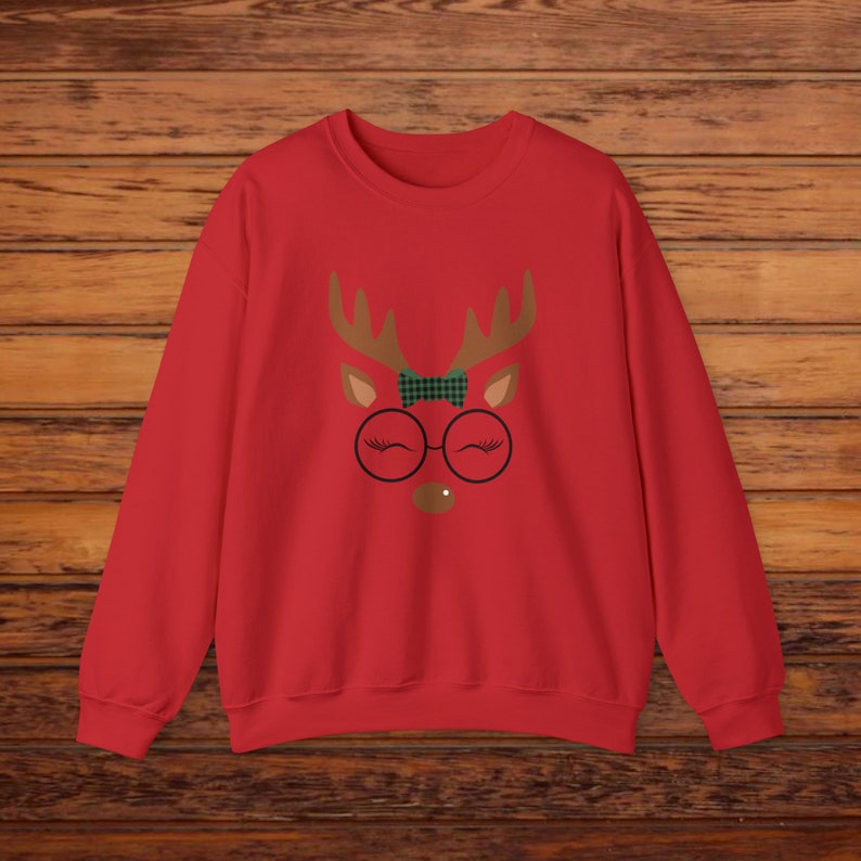 Cute Girl Reindeer Face, Rudolph the Red Nose Reindeer Christmas ...