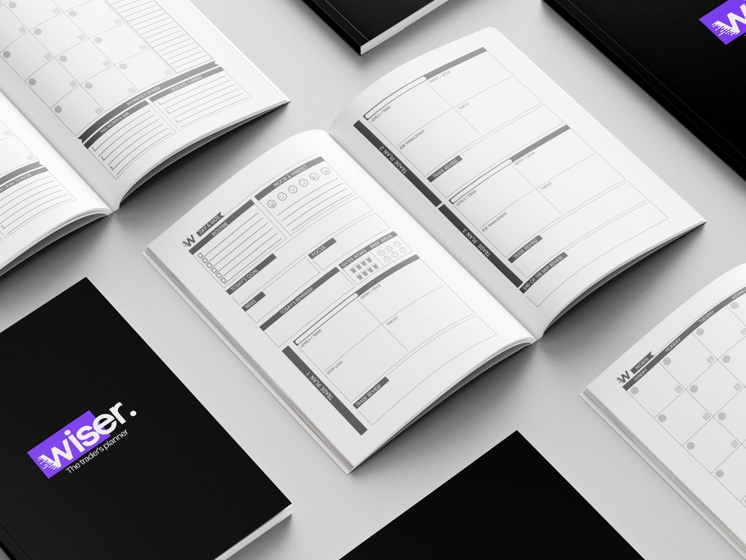 Wiser Trade Planner | Day Trading Execution Printed Planner | 160 Pages ...