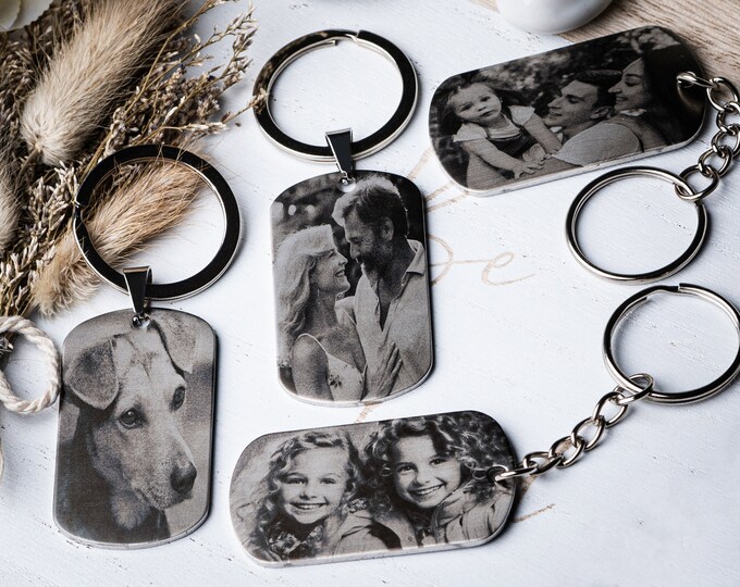 Personalised Double Sided Photo Keyring / Keychain Australian Made ...