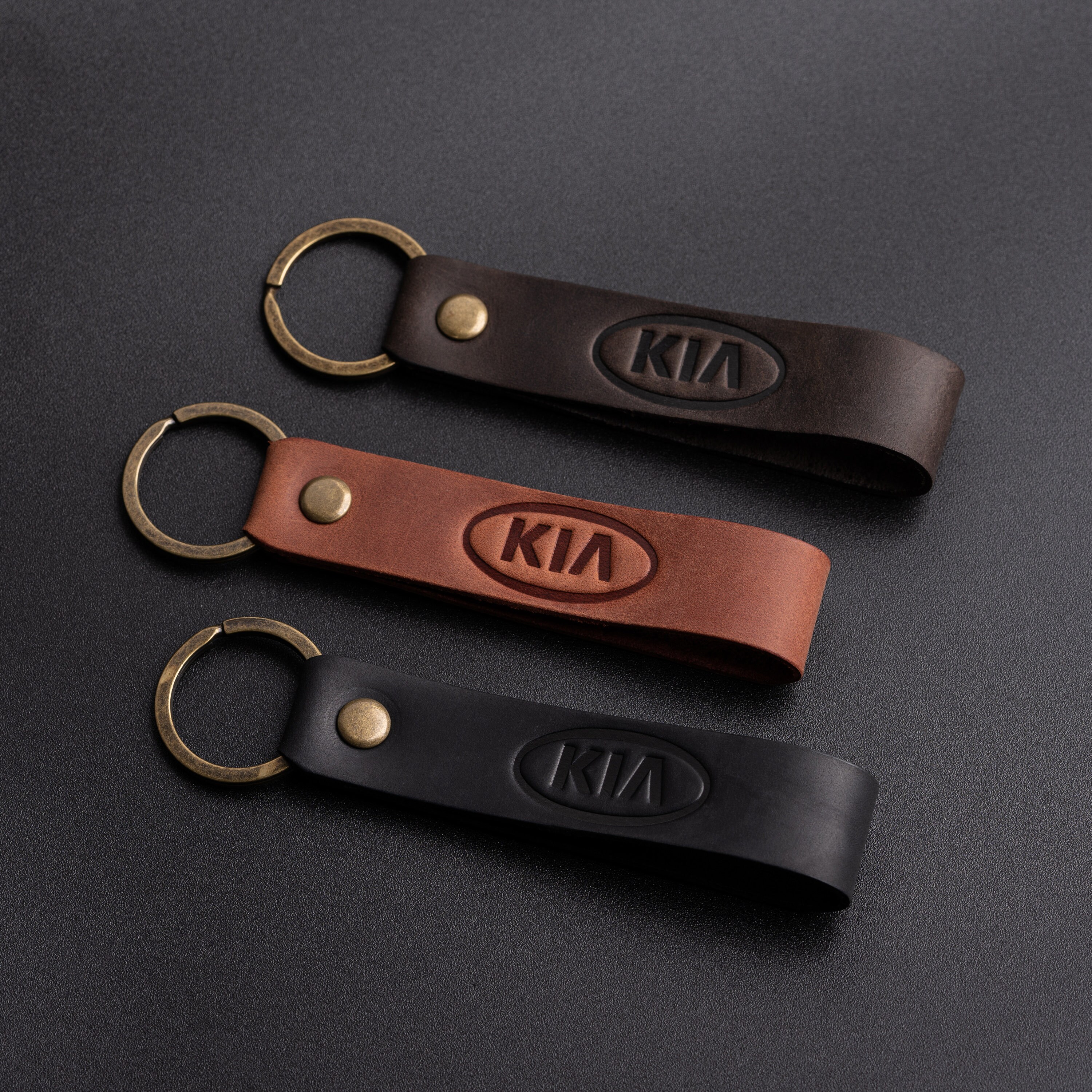 Leather Keyring Suitable for KIA Luxury Keyring Gift - Etsy UK