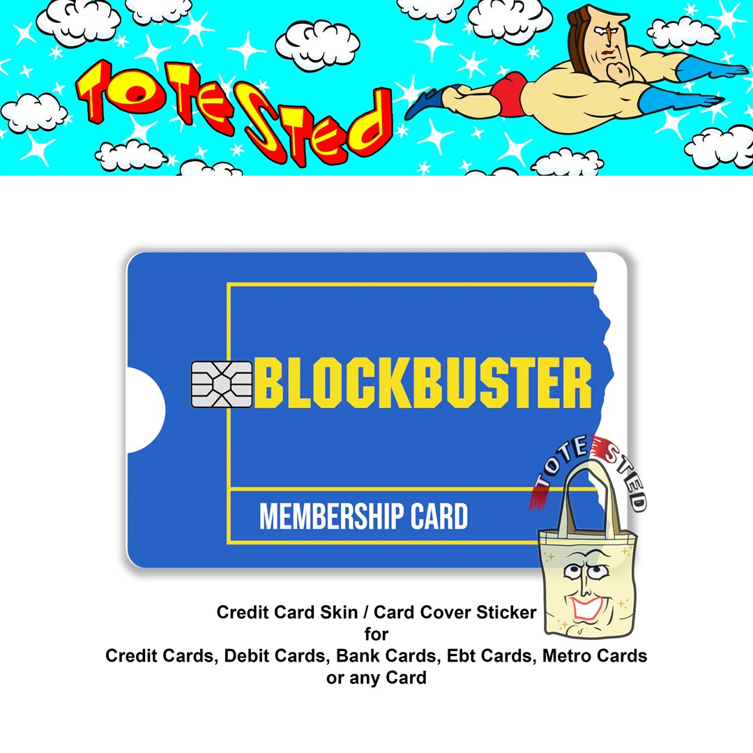 Blockbuster/hollywood Video Credit Card Skin Cover / SMART - Etsy