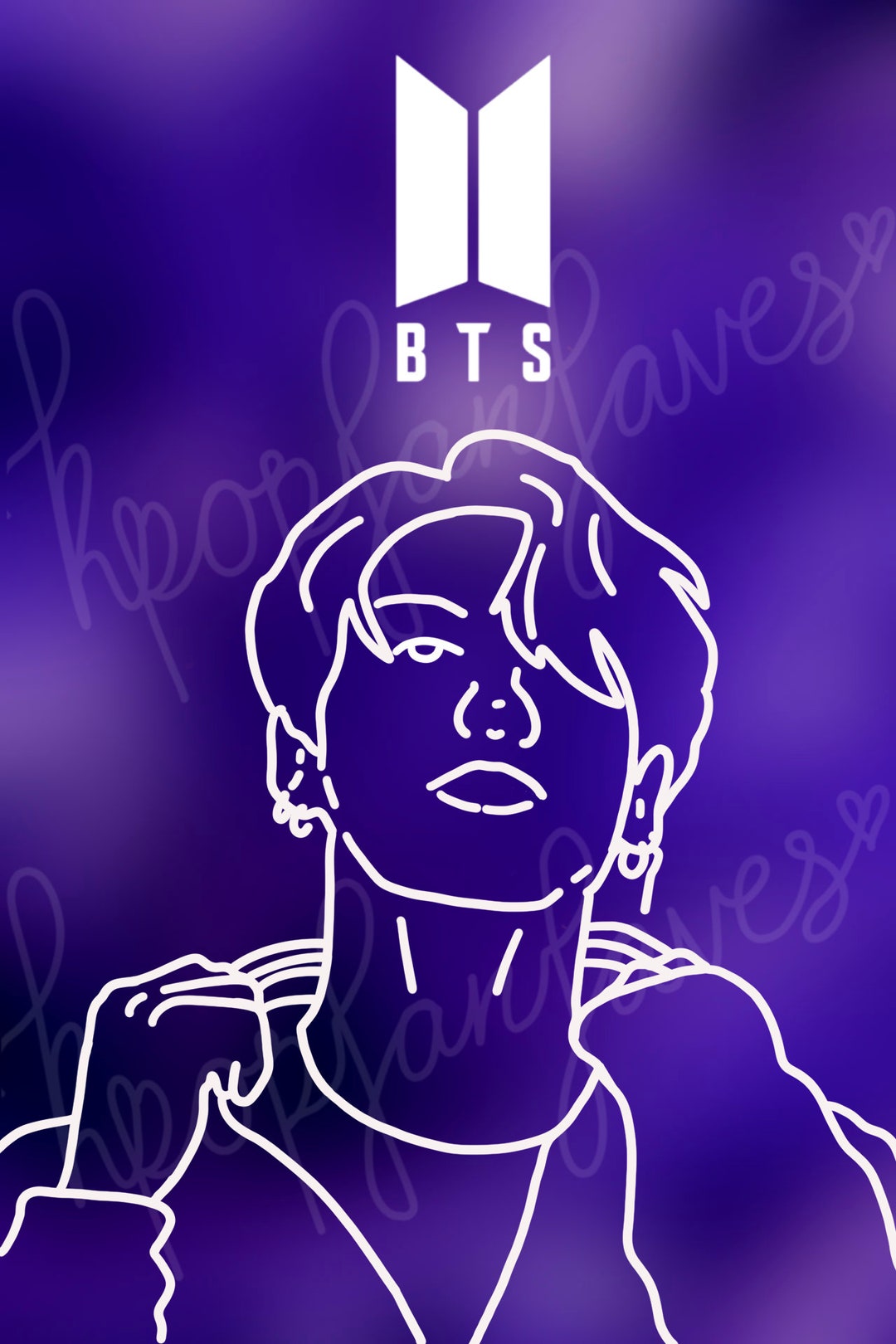 BTS JUNGKOOK DIGITAL Art - Etsy