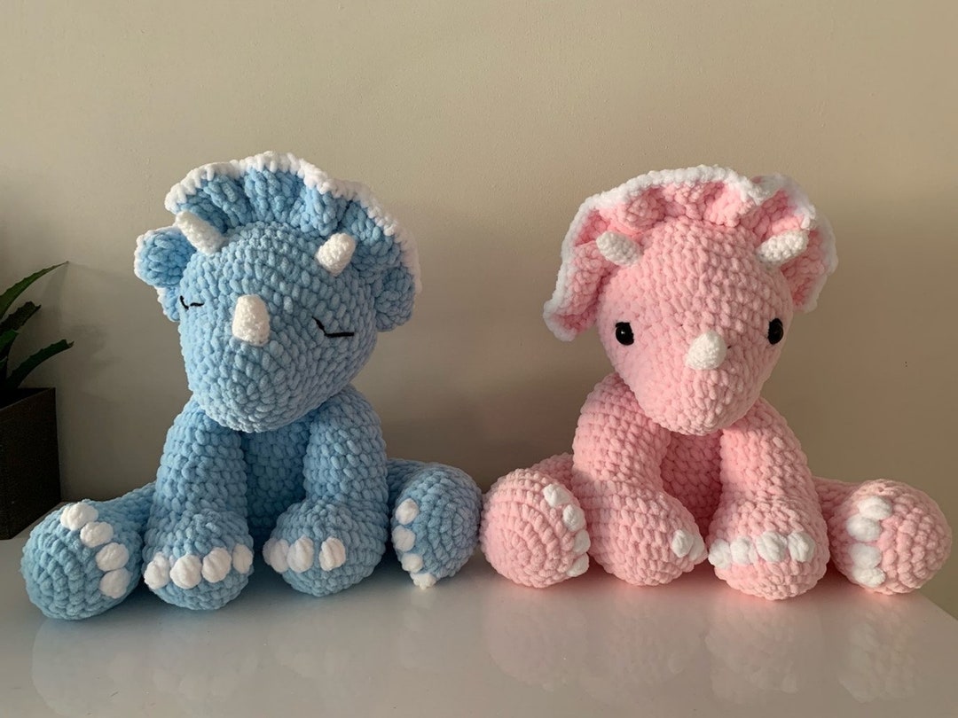 Crochet Pattern: Tris the Triceratops - Etsy