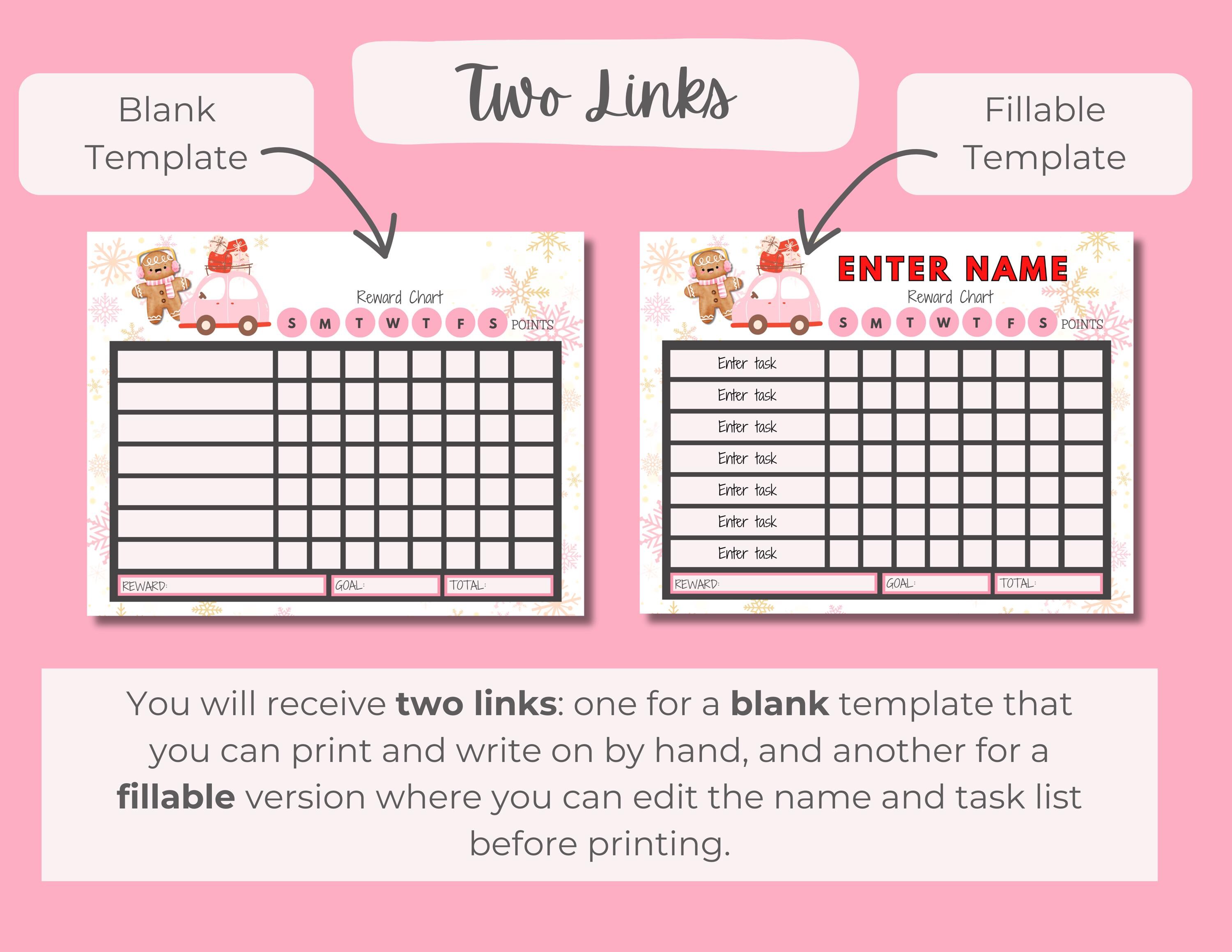 Chore Chart for Kids Printable, Toddler Chore Chart, Digital Download ...
