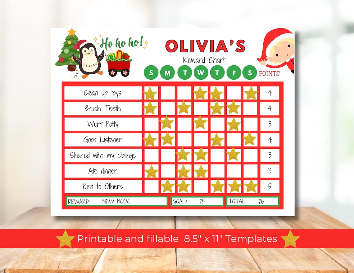 Chore Chart for Kids Printable, Toddler Chore Chart, Digital Download ...