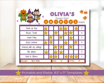 Chore Chart for Kids Printable, Toddler Chore Chart, Digital Download ...