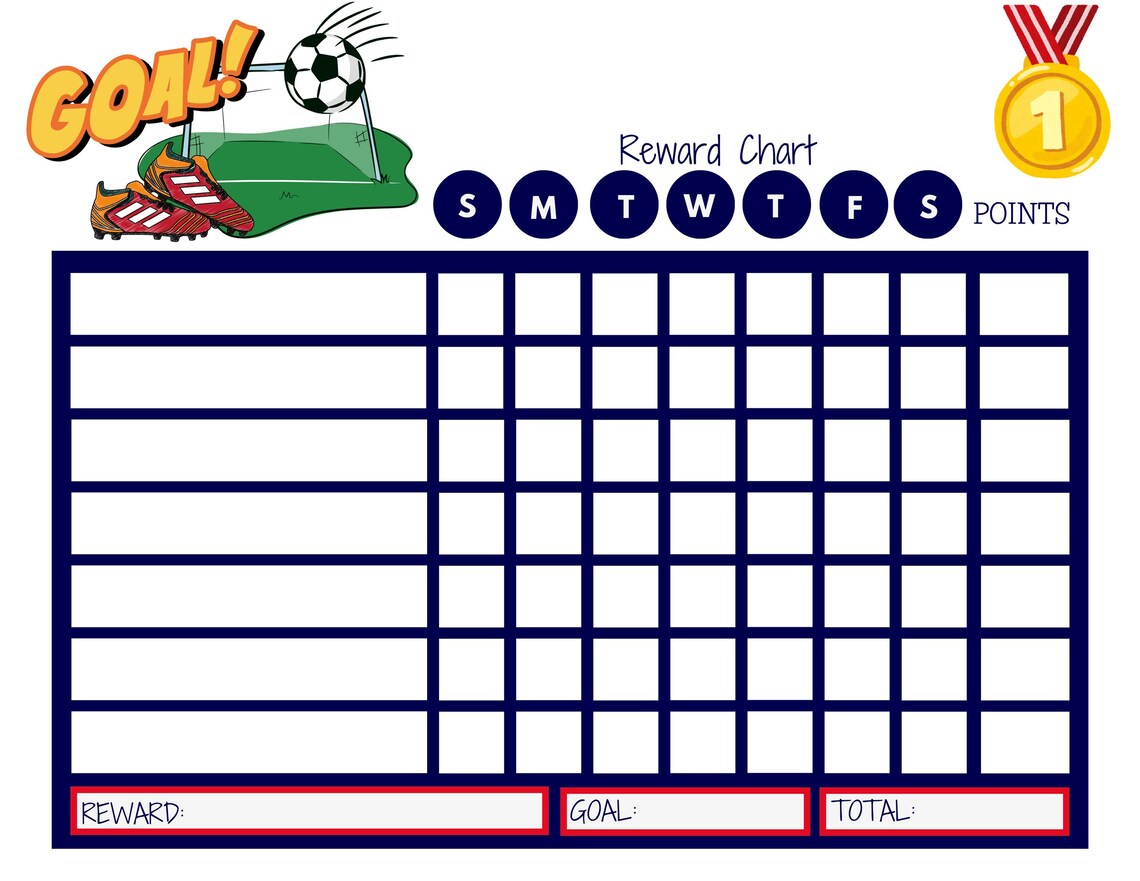 Chore Chart for Kids Printable, Toddler Chore Chart, Digital Download ...