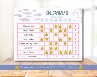 Chore Chart for Kids Printable, Toddler Chore Chart, Digital Download ...