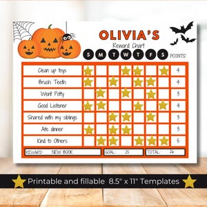 Chore Chart for Kids Printable, Toddler Chore Chart, Digital Download ...