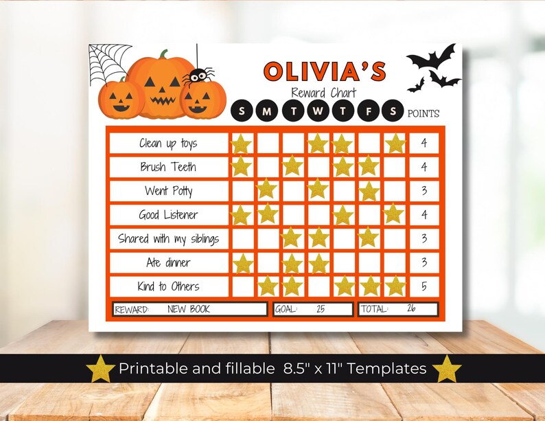 Chore Chart for Kids Printable, Toddler Chore Chart, Digital Download ...