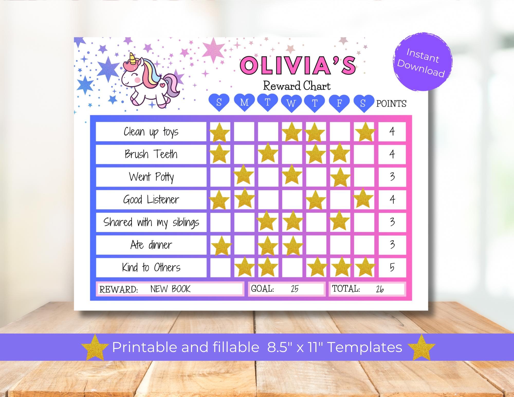 Cuadro de tareas para niños imprimible, cuadro de tareas para niños ...