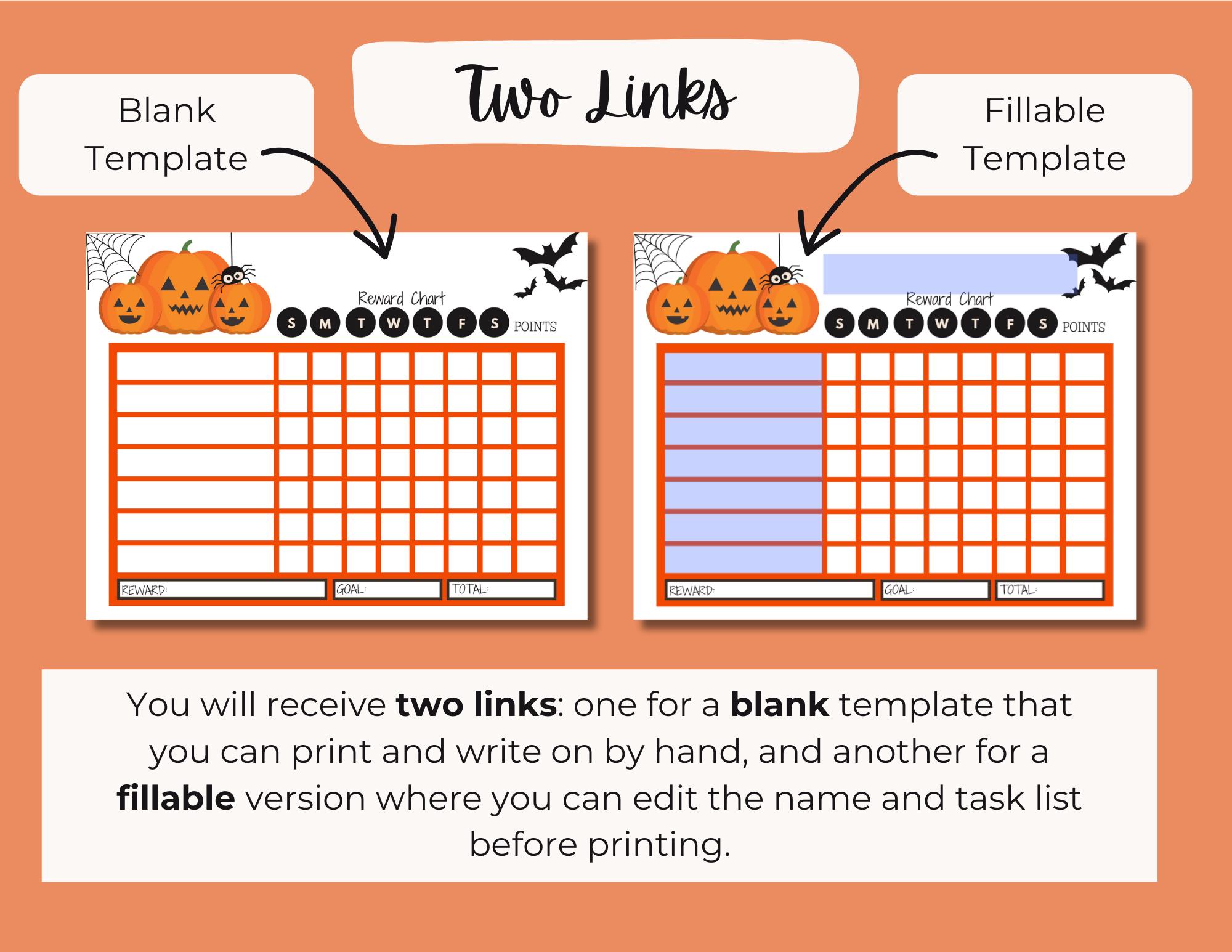 Chore Chart for Kids Printable, Toddler Chore Chart, Digital Download ...