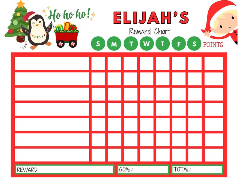 Chore Chart for Kids Printable, Toddler Chore Chart, Digital Download ...