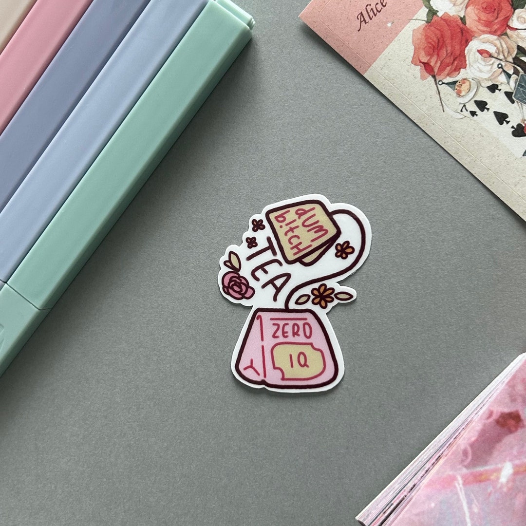 Zero IQ Tea 2" Sticker - Etsy