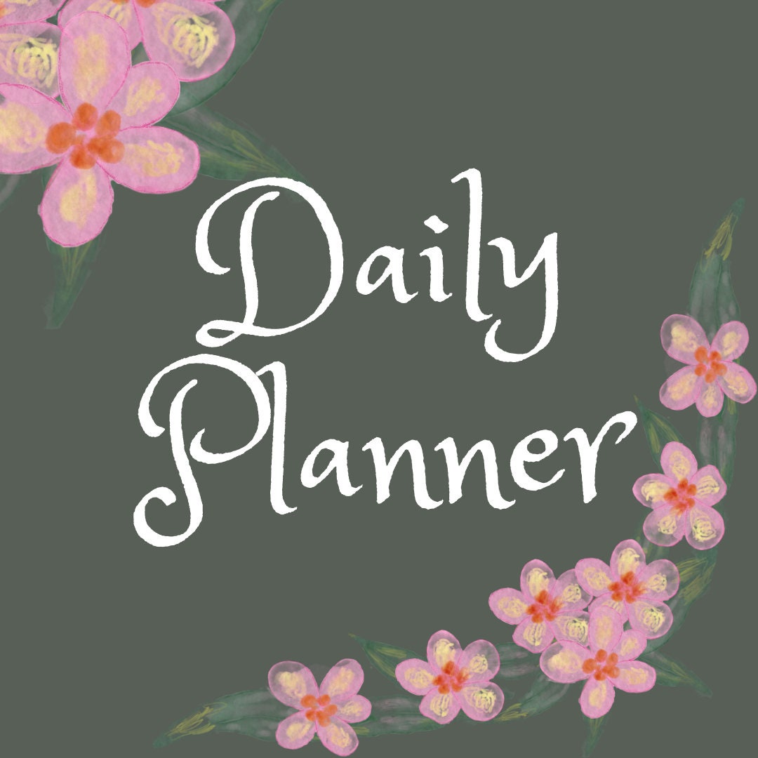 Daily Planner Printable - Etsy