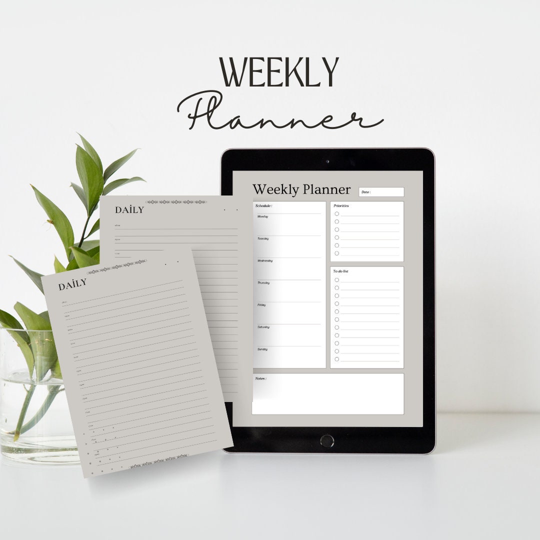 Weekly Planner Printable - Etsy