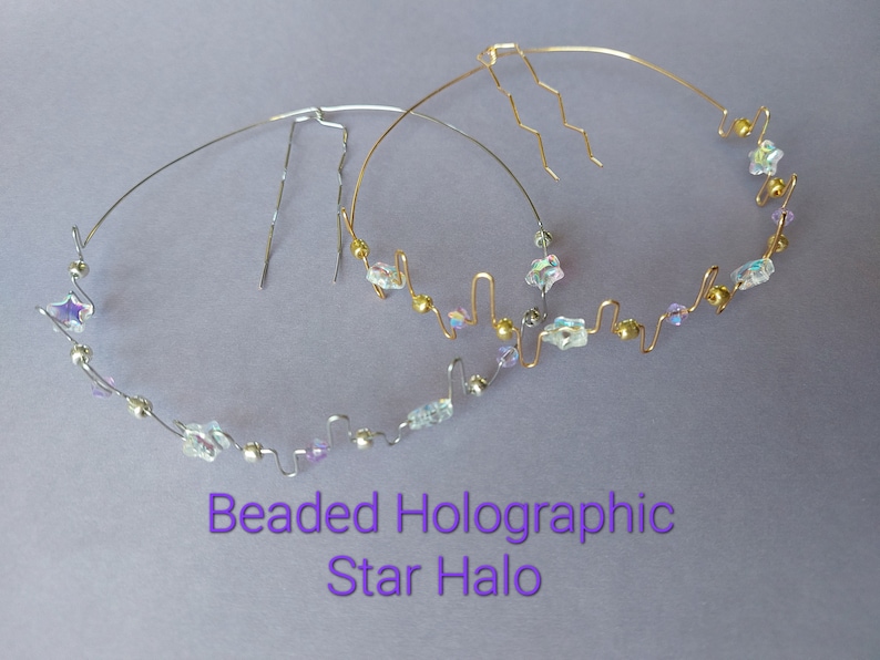 Beaded Holographic Star Halo - Etsy