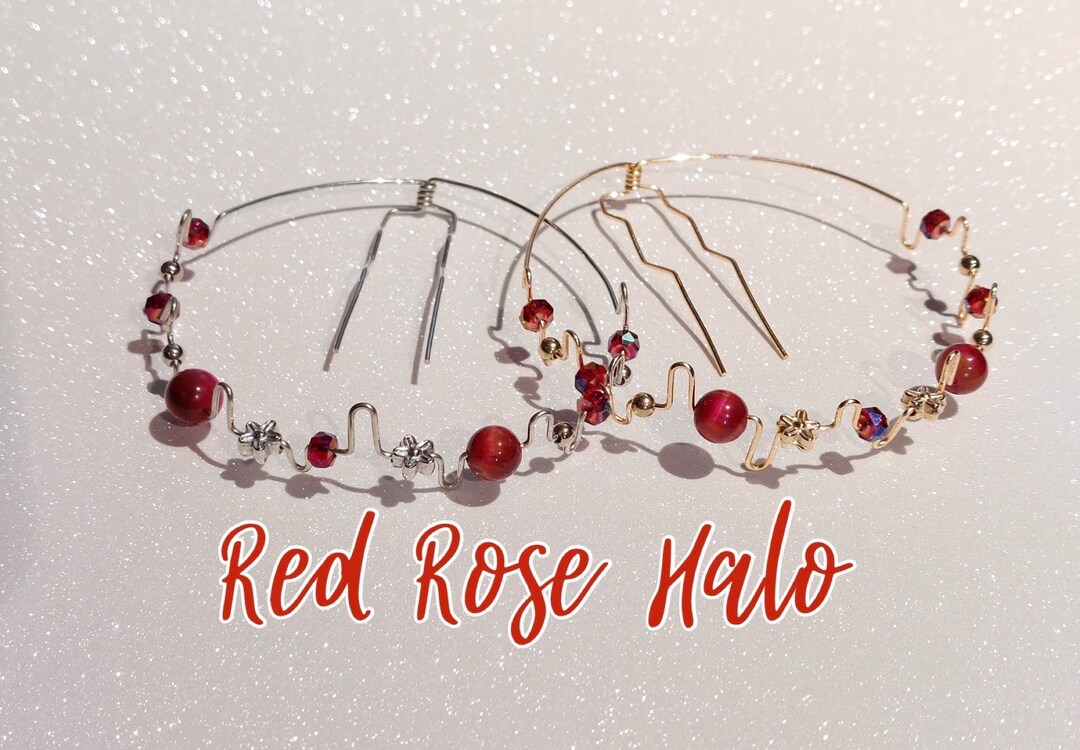 Red Rose Halo - Etsy