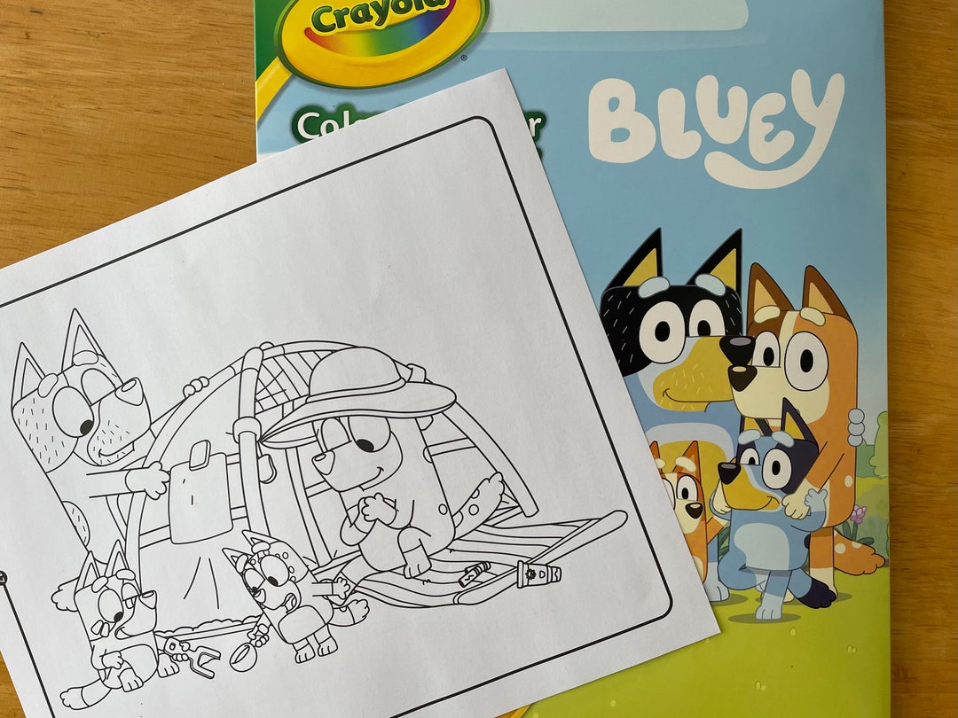 Bluey Libro para colorear de descarga digital de actividades y colorear ...