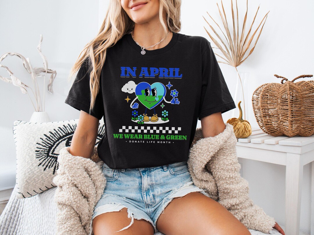 Donate Life T-shirt: Organ & Tissue Donation - Bella + Canvas 3001 - Etsy