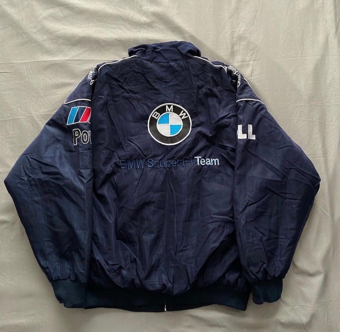 Embroidery Vintage BMW Racing Jacket for Women and Men Merch Clothes ...