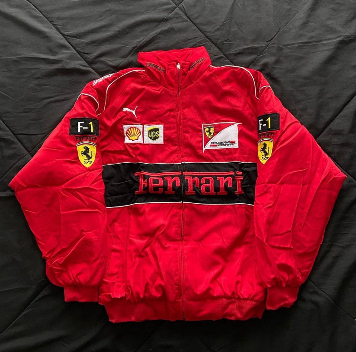 Embroidery Vintage BMW Racing Jacket for Women and Men Merch Clothes Style 90s Themed Petronas ...
