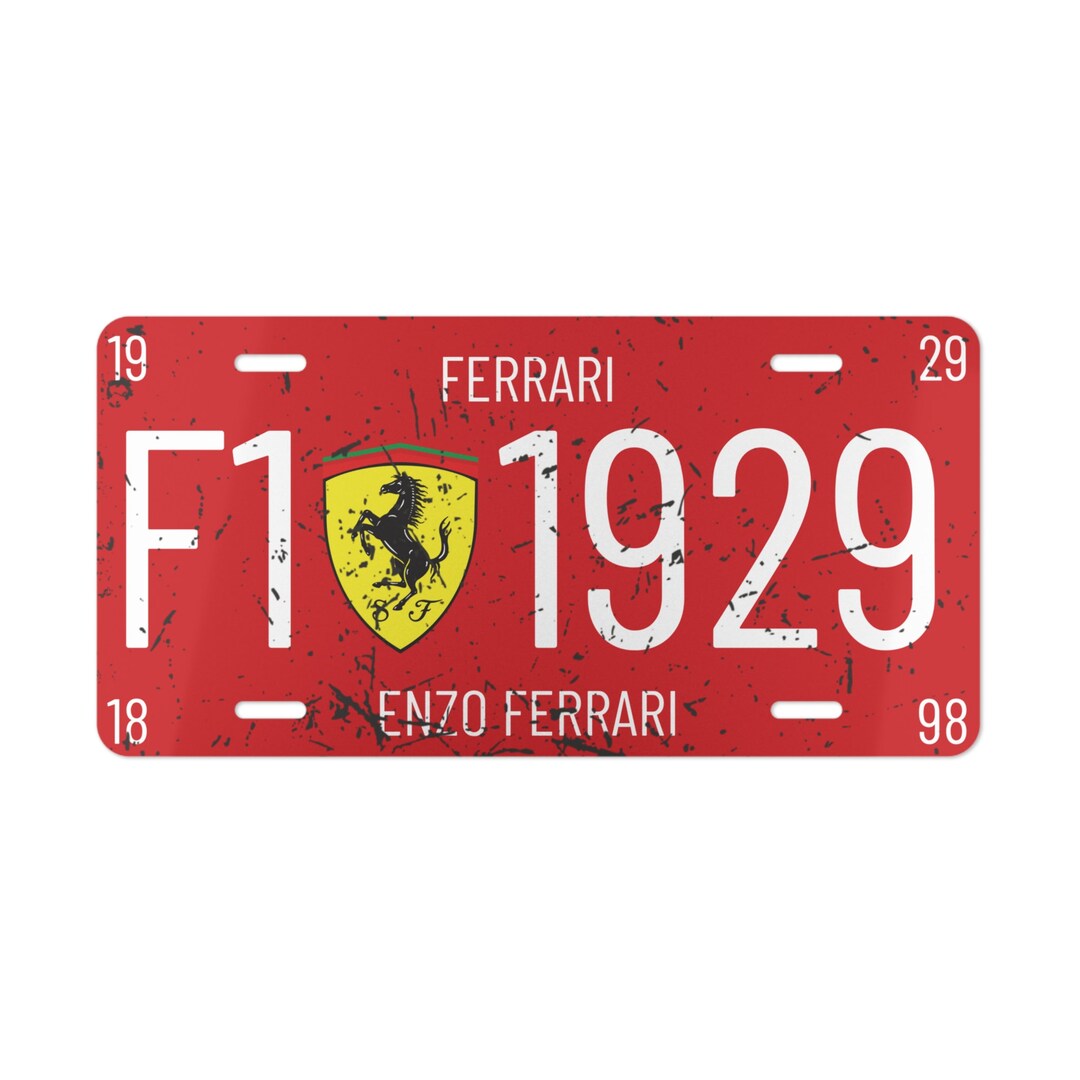 Ferrari Formula 1 Vanity Plate Decoration Bedroom House Decor Props ...