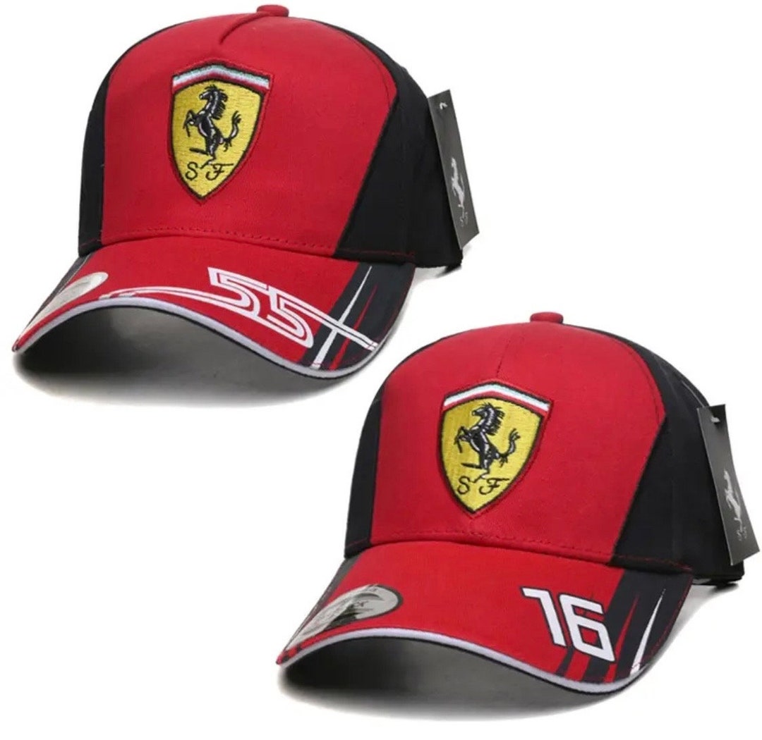 F1 Embroidered Ferrari Baseball Cap Hat Formula 1 Merch Team Clothing ...
