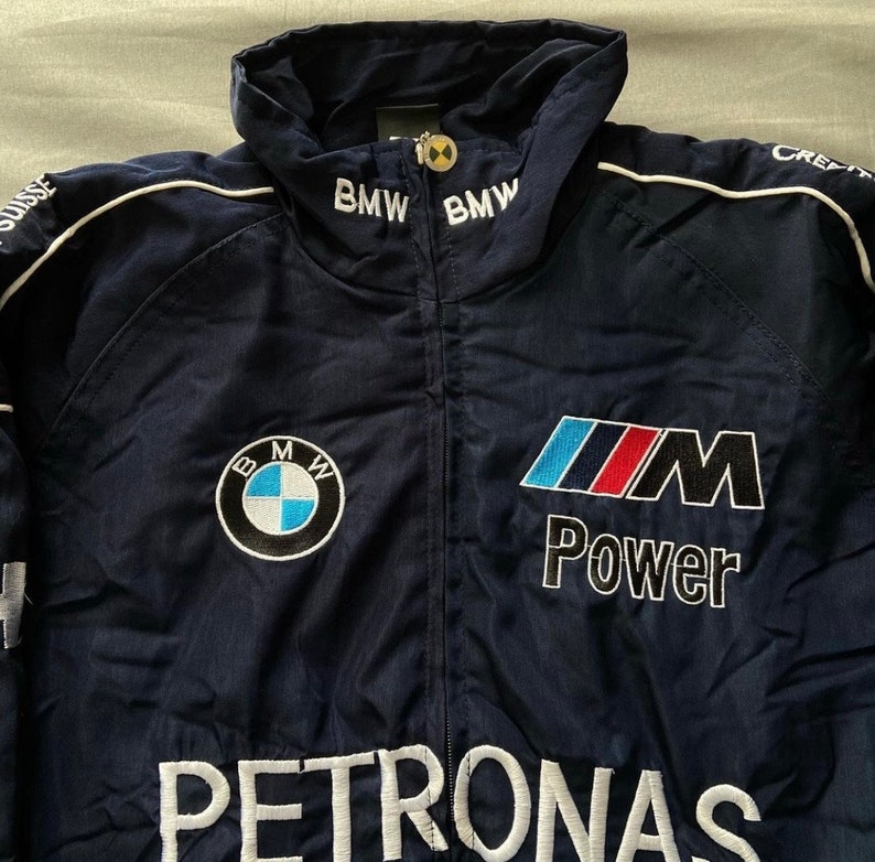 Embroidery Vintage BMW Racing Jacket for Women and Men Merch Clothes ...