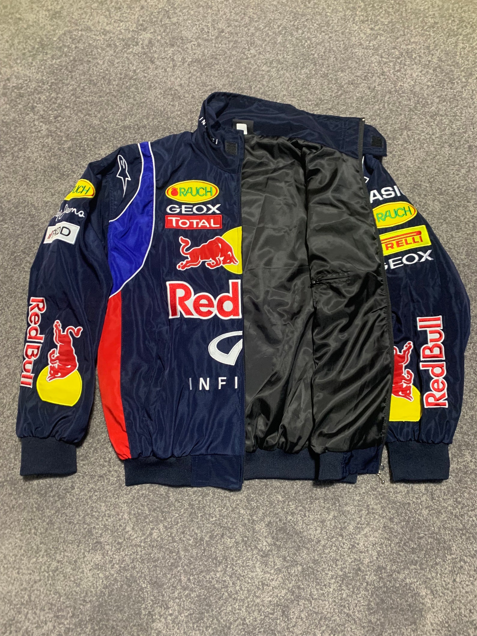 Embroidery Vintage Redbull Racing F1 Jacket for Women Men Merch Clothes ...