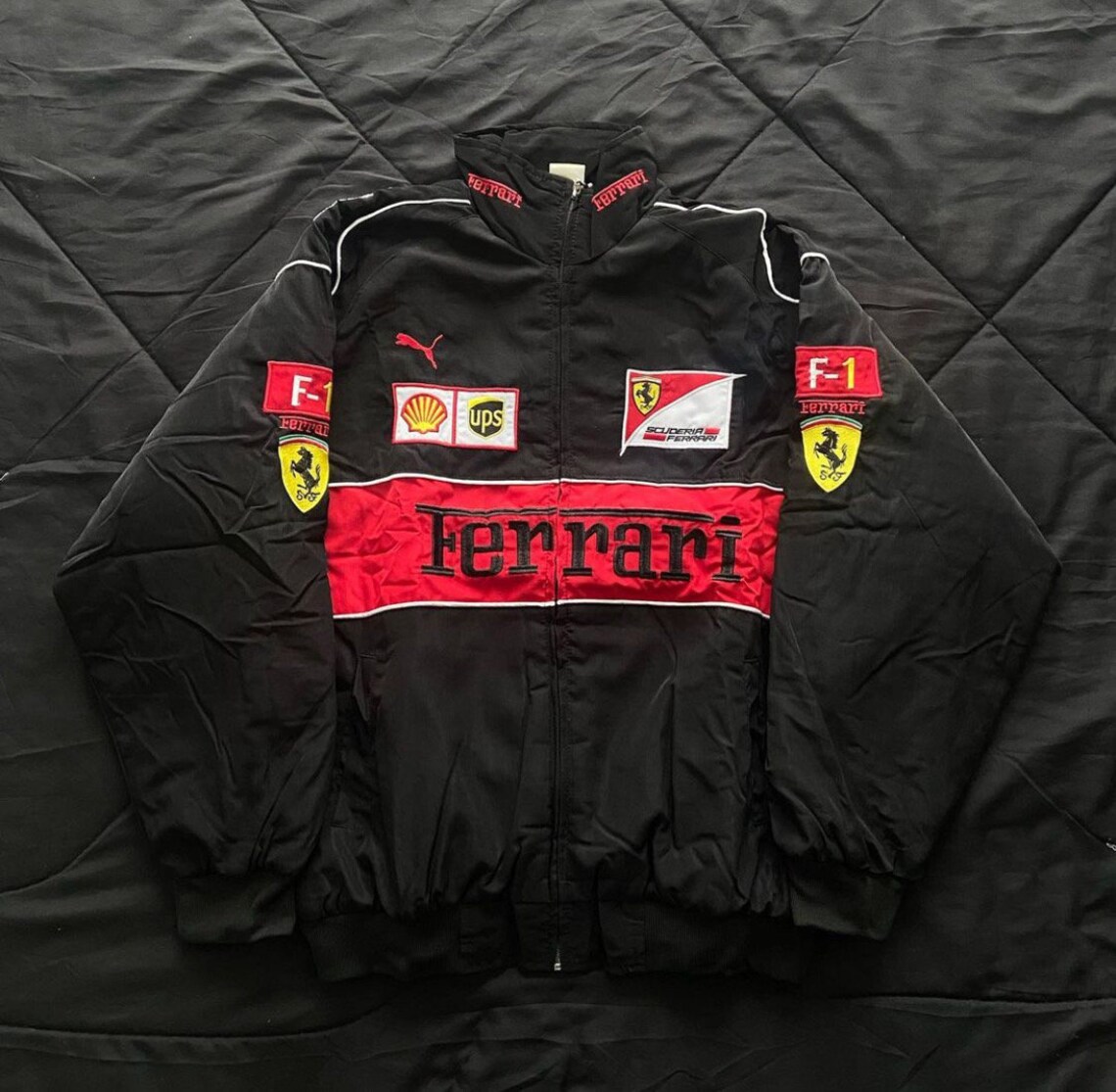Embroidery Vintage BMW Racing Jacket for Women and Men Merch Clothes Style 90s Themed Petronas ...