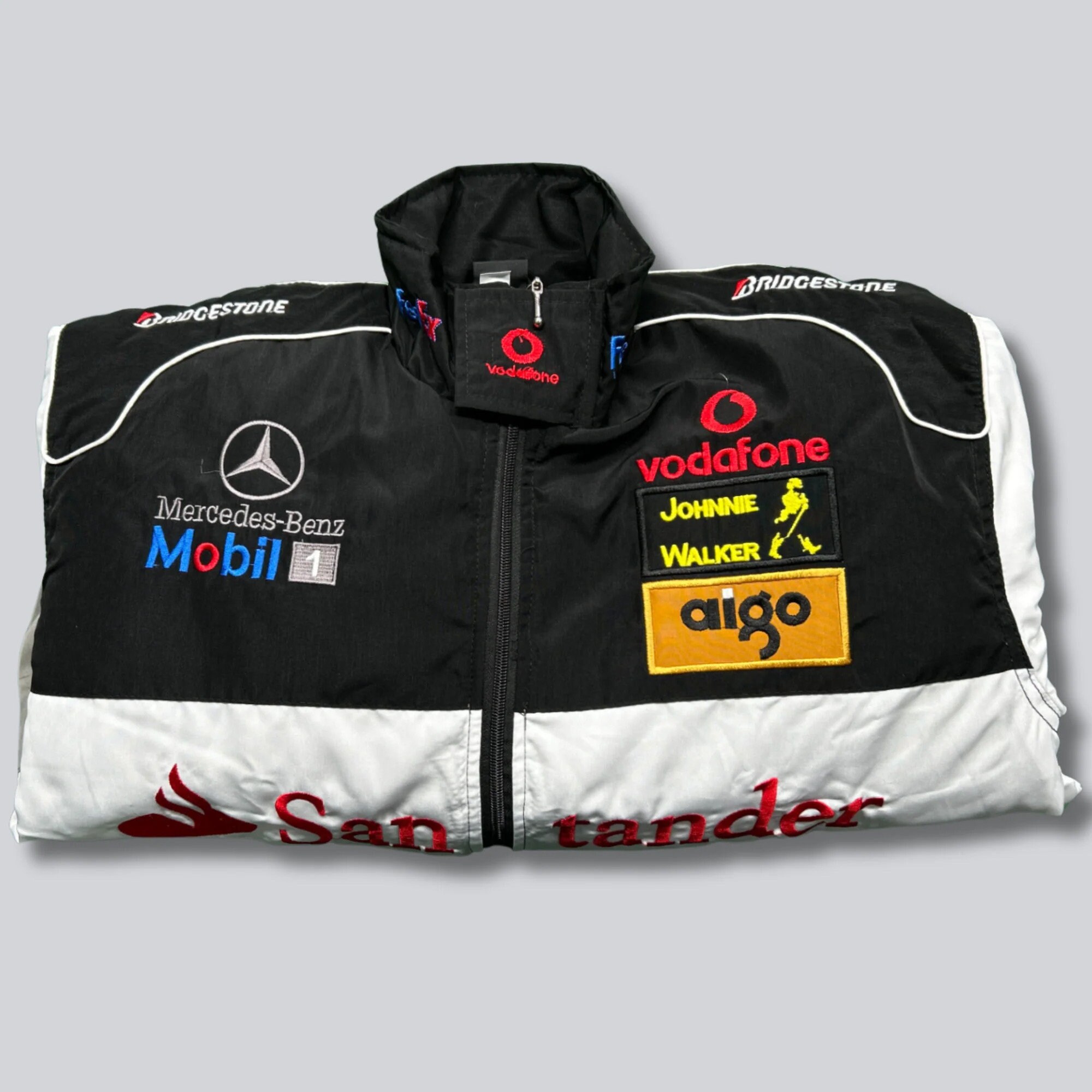 Embroidery Vintage MERCEDES Mclaren Racing Jacket for Women and Men Merch Clothes Style 90s ...