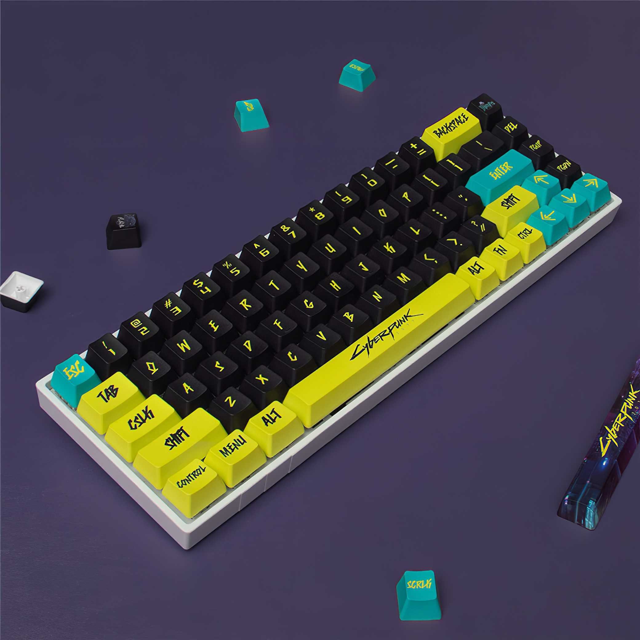 Buy Cyberpunk 2077 Keycaps Set Custom Keycaps Keycap Set Online in ...
