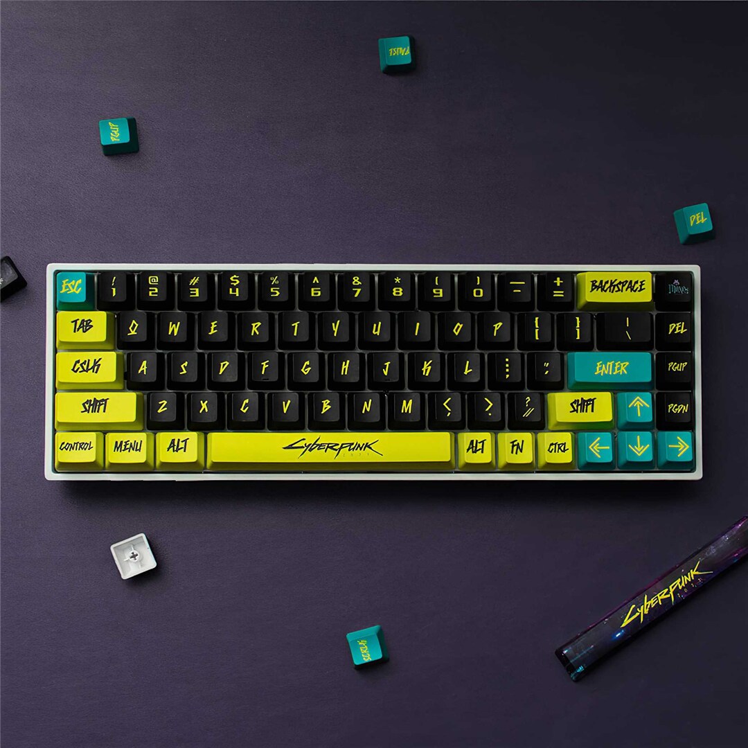 Buy Cyberpunk 2077 Keycaps Set Custom Keycaps Keycap Set Online in ...